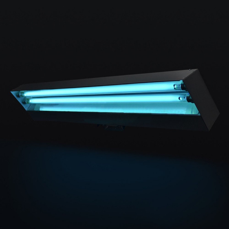 Baktericidní lampa UVC 2x55W s mobilní podporou, sterilizační povrch 45 m2